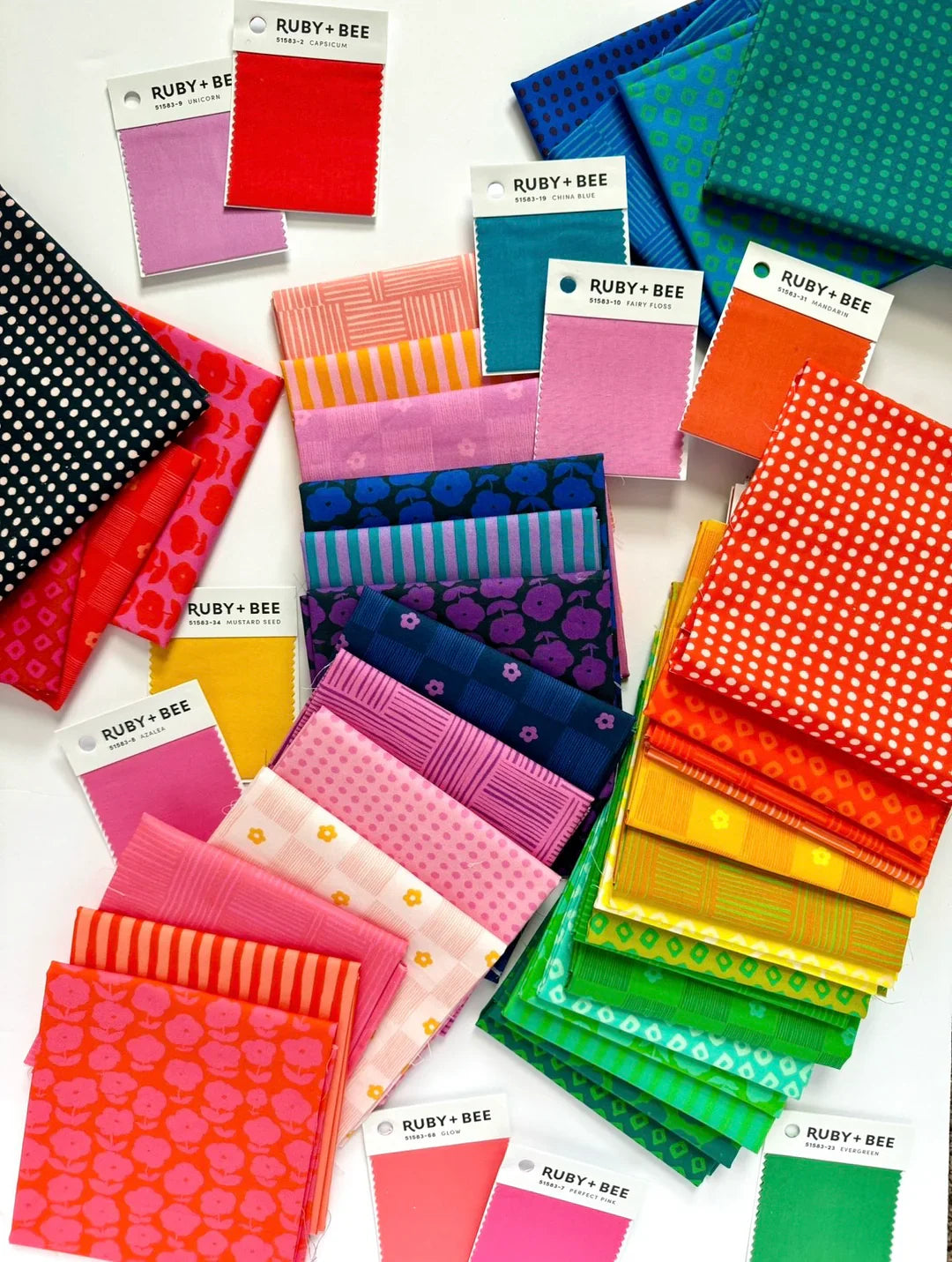 Heather Ross - Ruby and Bee Blenders – Birdie and Dot Fabrics