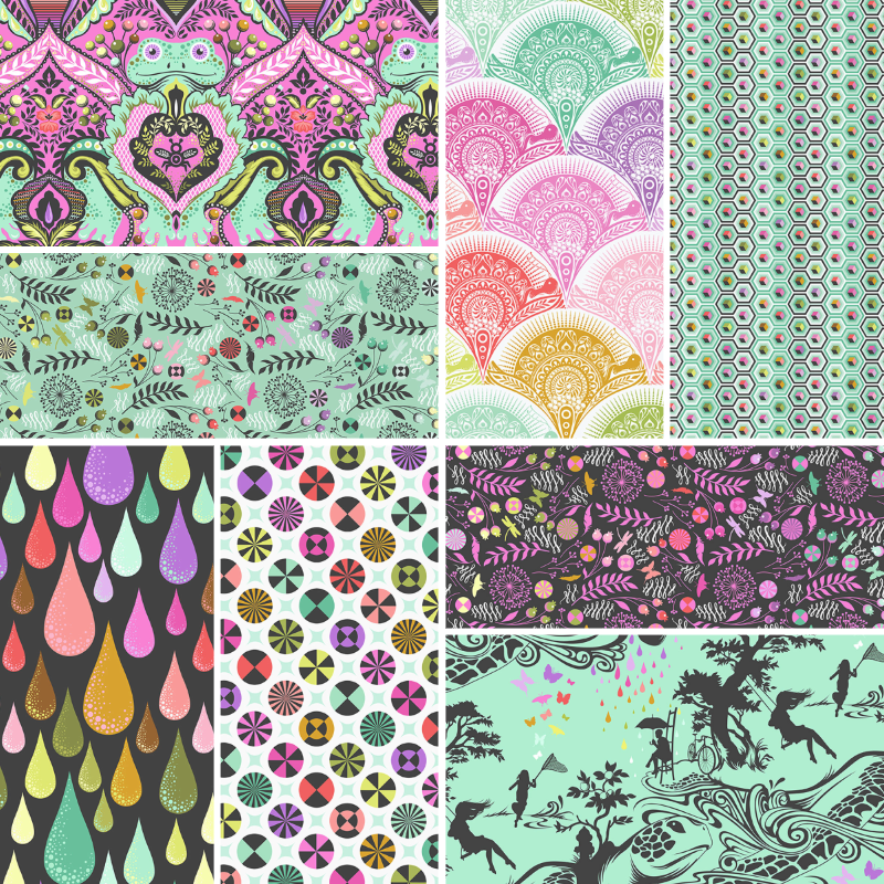 Tula Pink - Prince Charming {Deja Vu} - FULL YARD BUNDLE – Birdie and ...